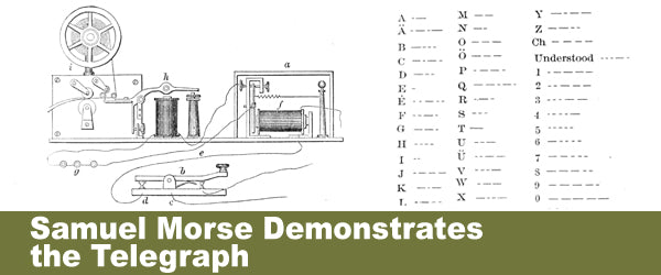 Samuel Morse Demonstrates the Telegraph – Home School in the Woods ...