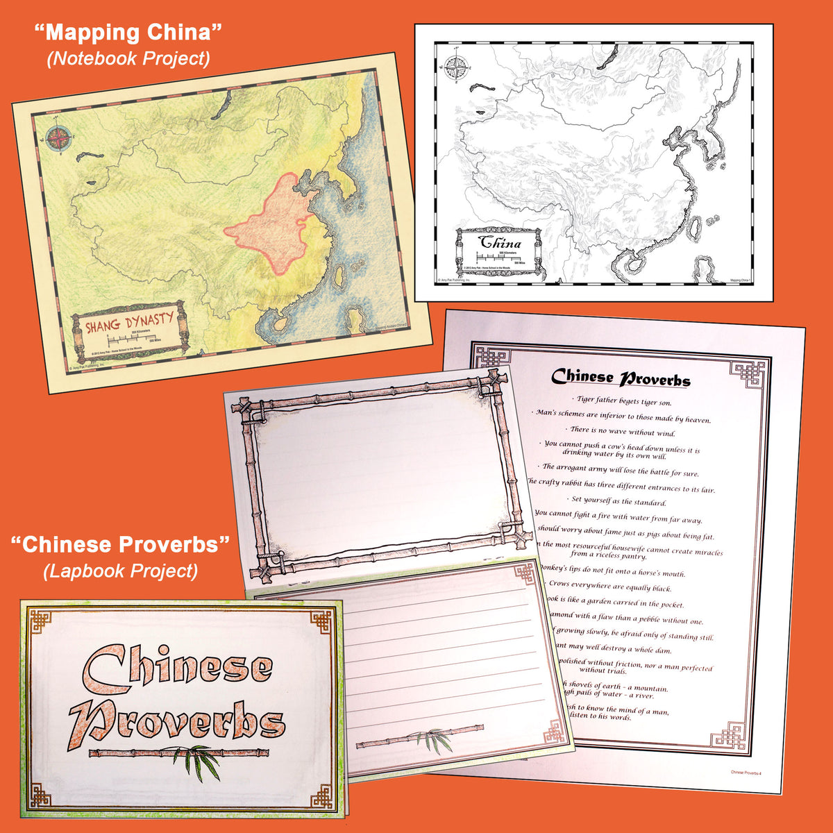 Ancient & Imperial China Project-Pak – Home School in the Woods Publishing