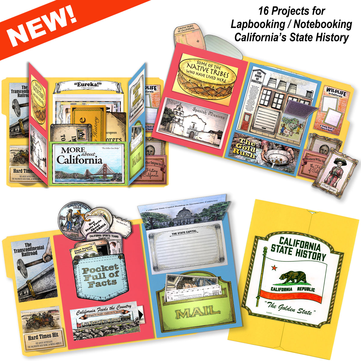 California State History Project-Pak – Home School in the Woods Publishing