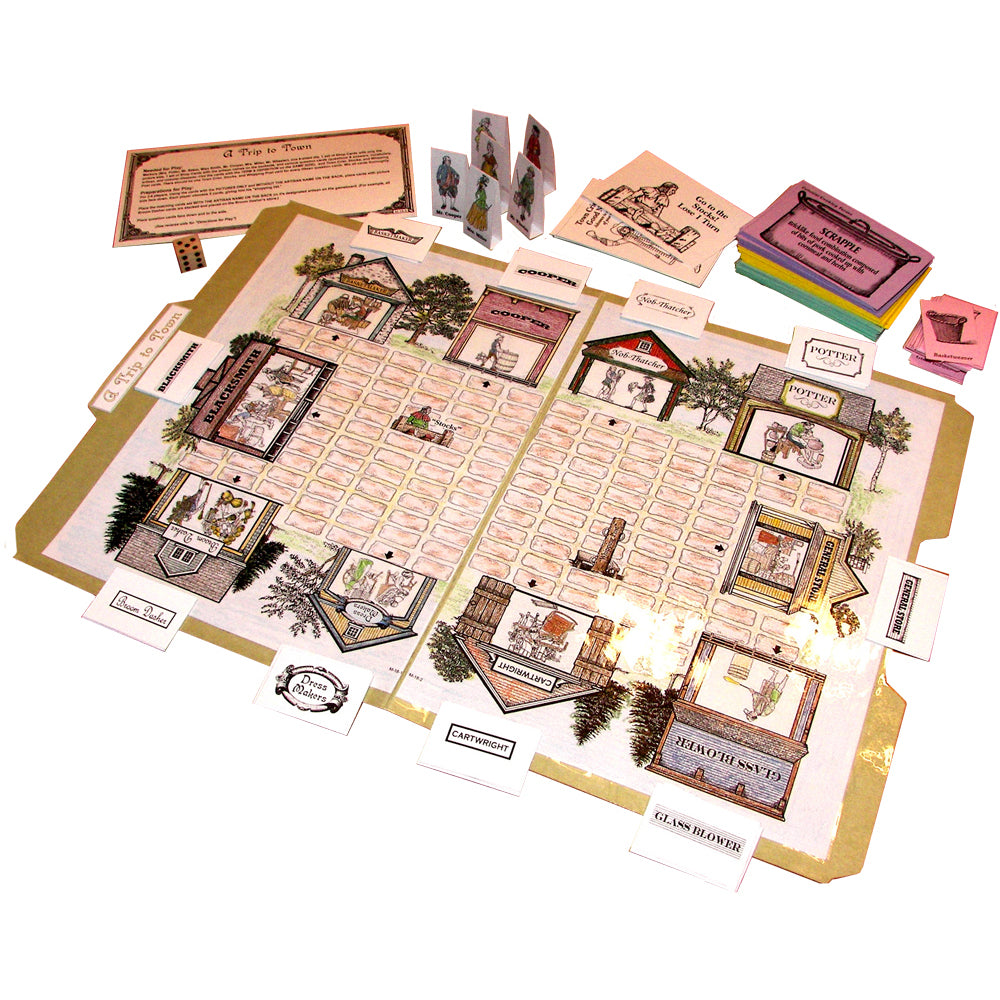 A Trip to Town File Folder Game – Home School in the Woods Publishing