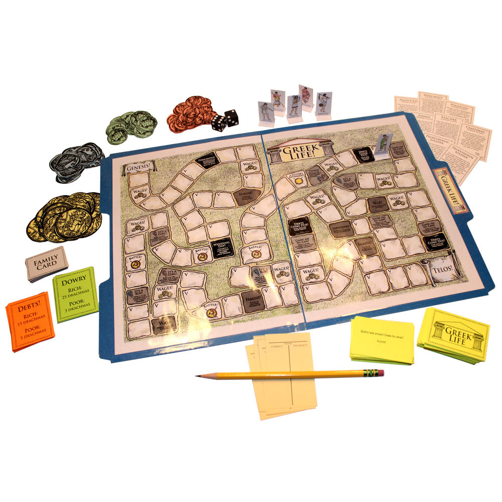 Greek Life! File Folder Game – Home School in the Woods Publishing