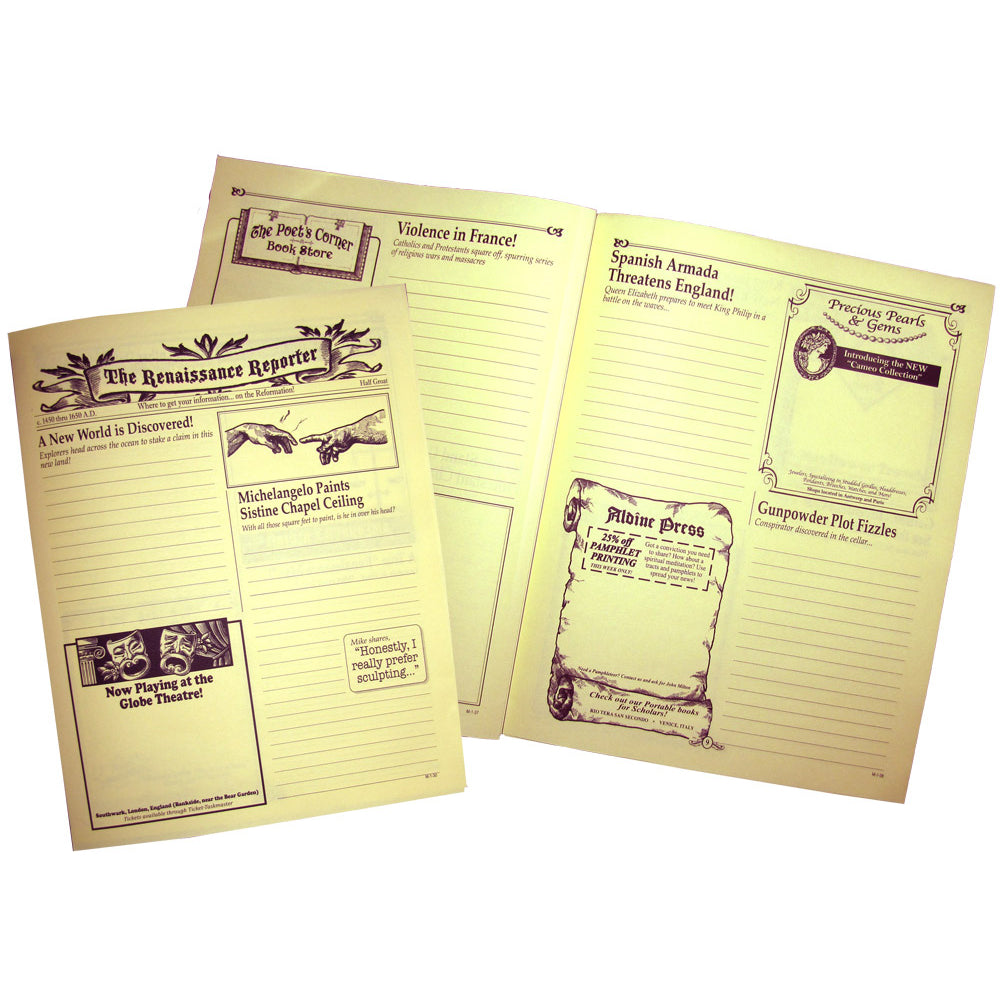 The Renaissance Reporter Newspaper – Home School in the Woods Publishing