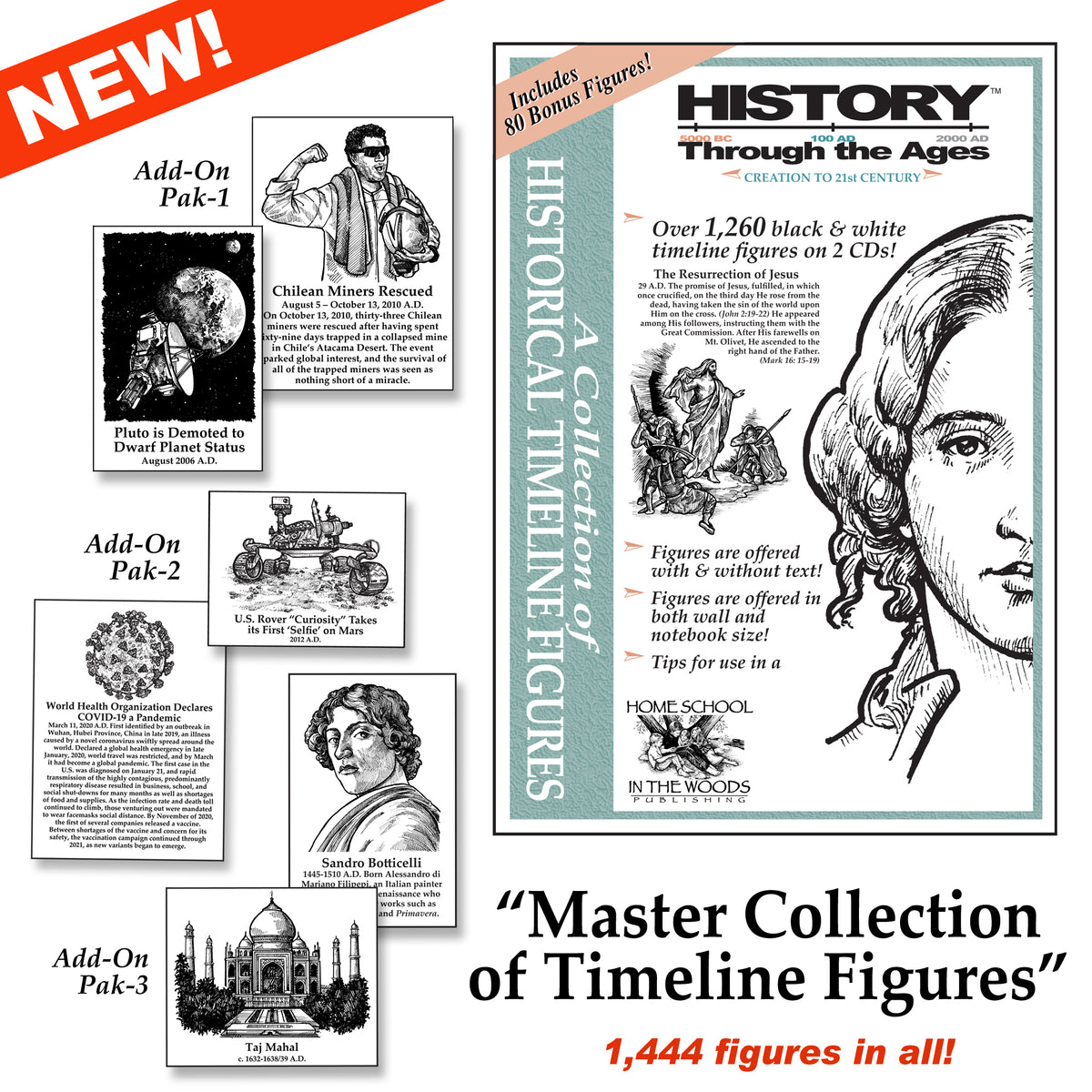 Printable “Master Collection of Timeline Figures” (1,444 total figures ...