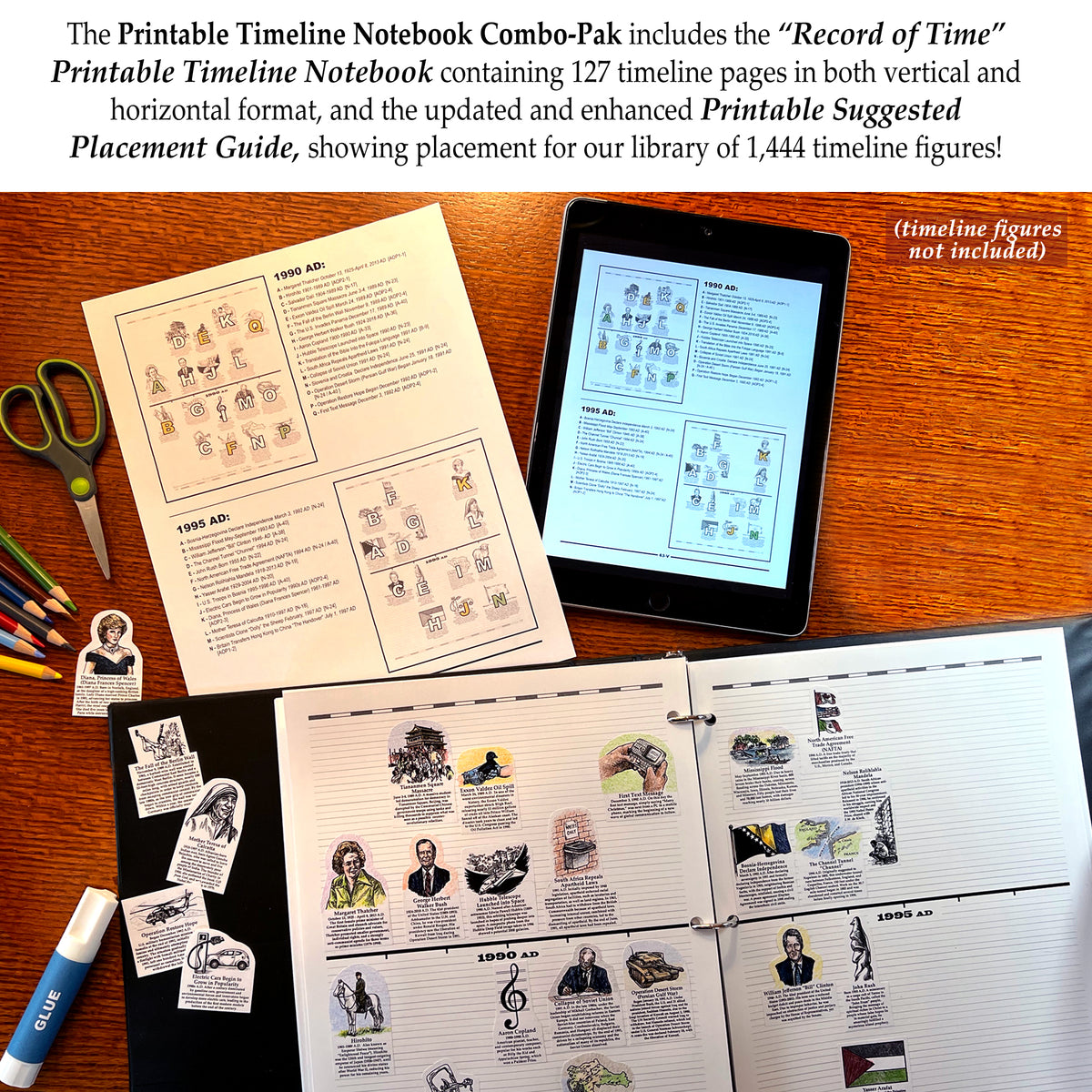Printable Timeline Notebook Combo-Pak – Home School in the Woods Publishing