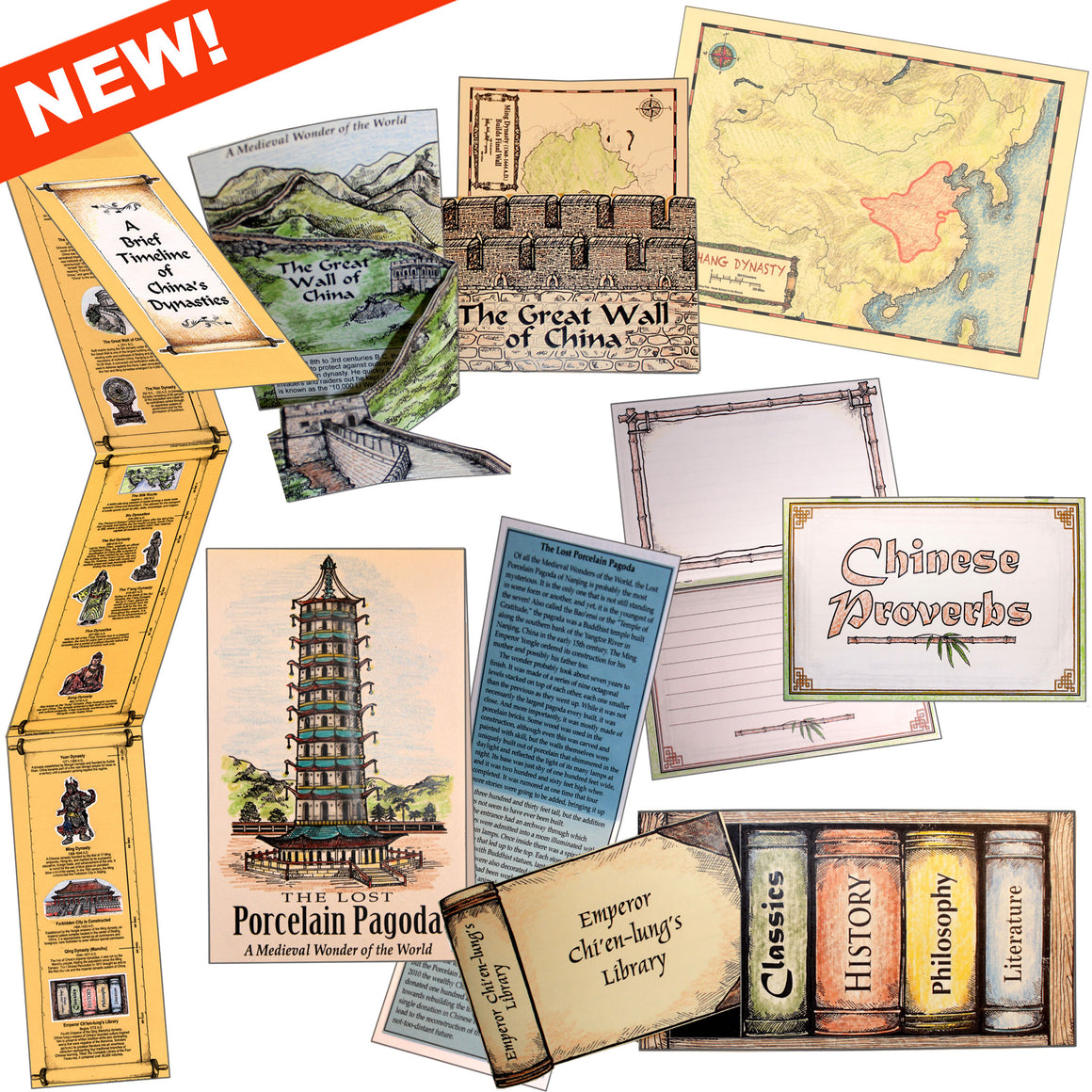 Ancient & Imperial China Project-Pak – Home School in the Woods Publishing