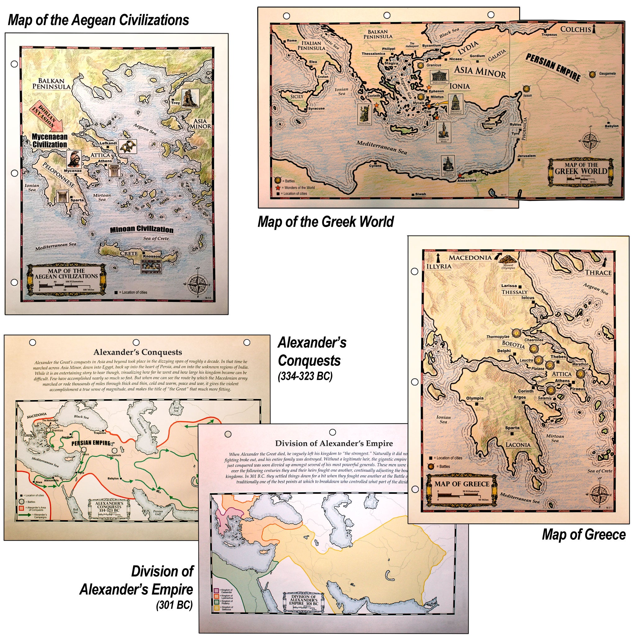 Mapping Ancient Greece Notebook Projects – Home School in the Woods ...