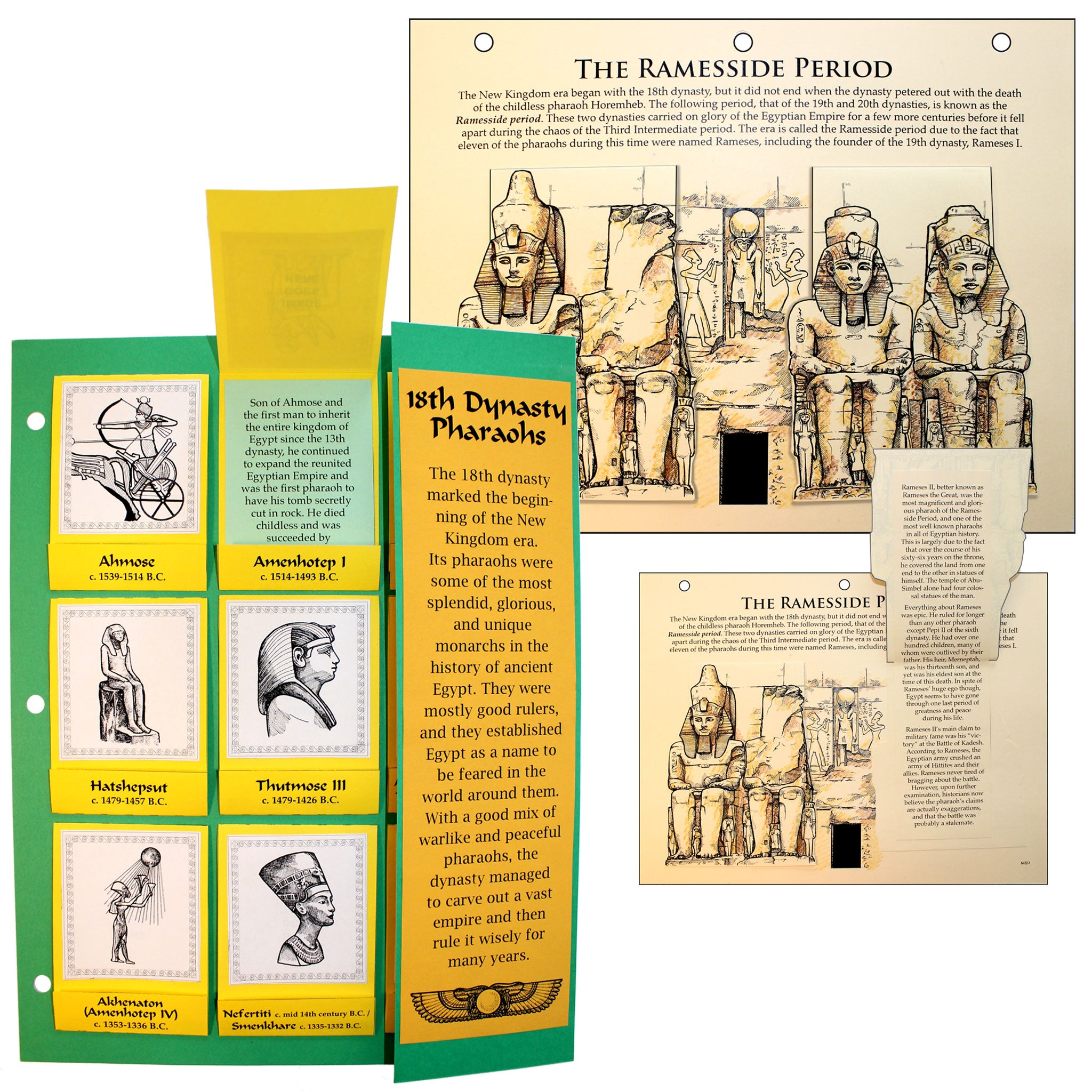Pharaohs of the 18th Dynasty & The Ramesside Period of Egypt Notebook ...