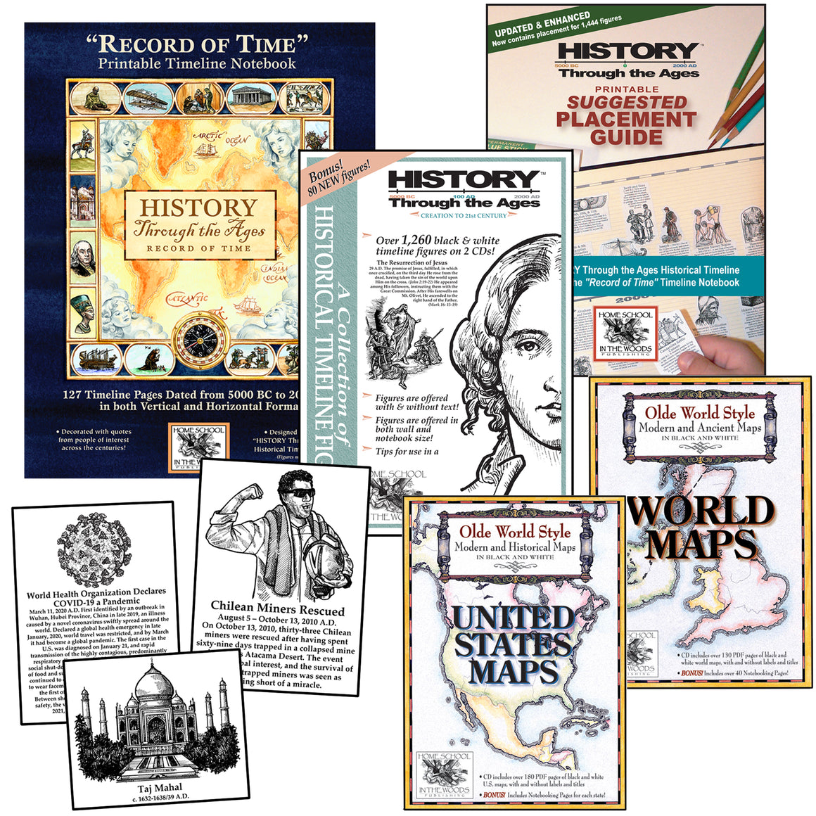 “When & Where” Timelines and Maps Bundle – Home School in the Woods ...
