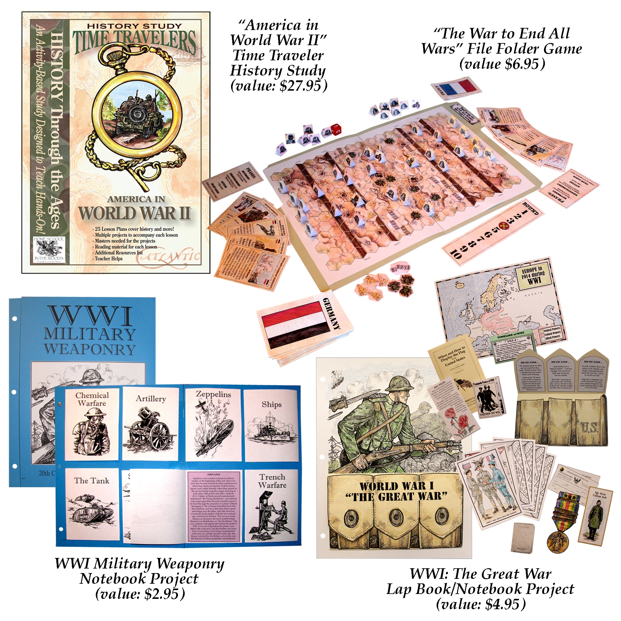 Commemorative 100th Anniversary World War Bundle – Home School in the ...